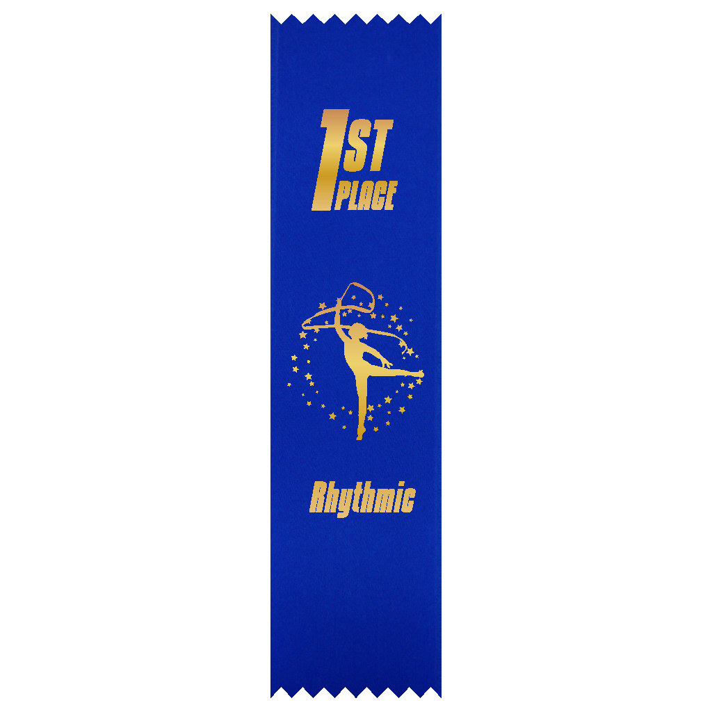 Rhythmic Gymnast Placement Ribbon | A-1 Awards, Inc.